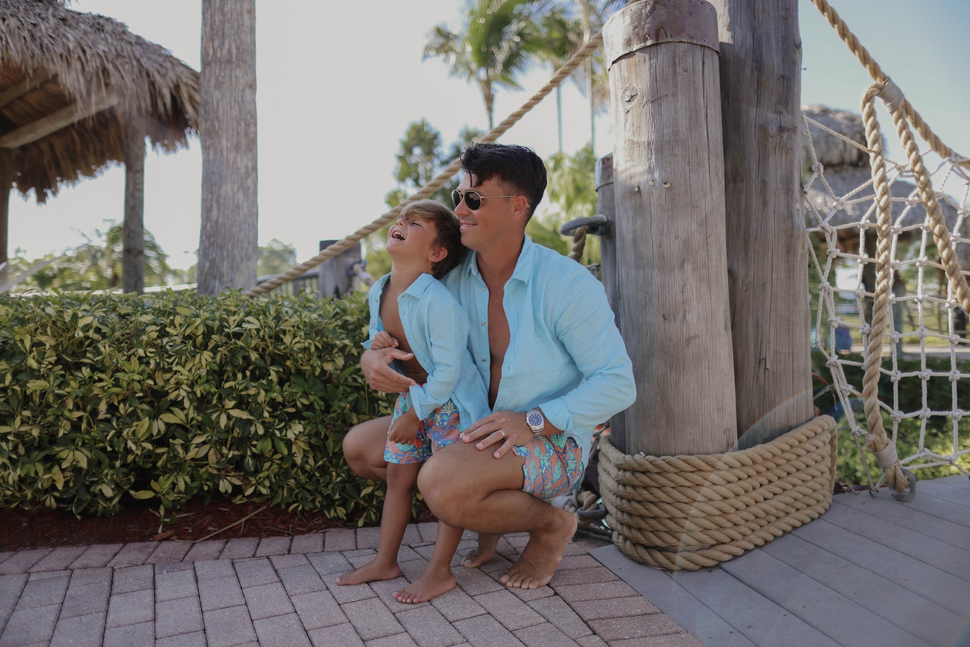 Australian Beachwear for Fathers & Sons